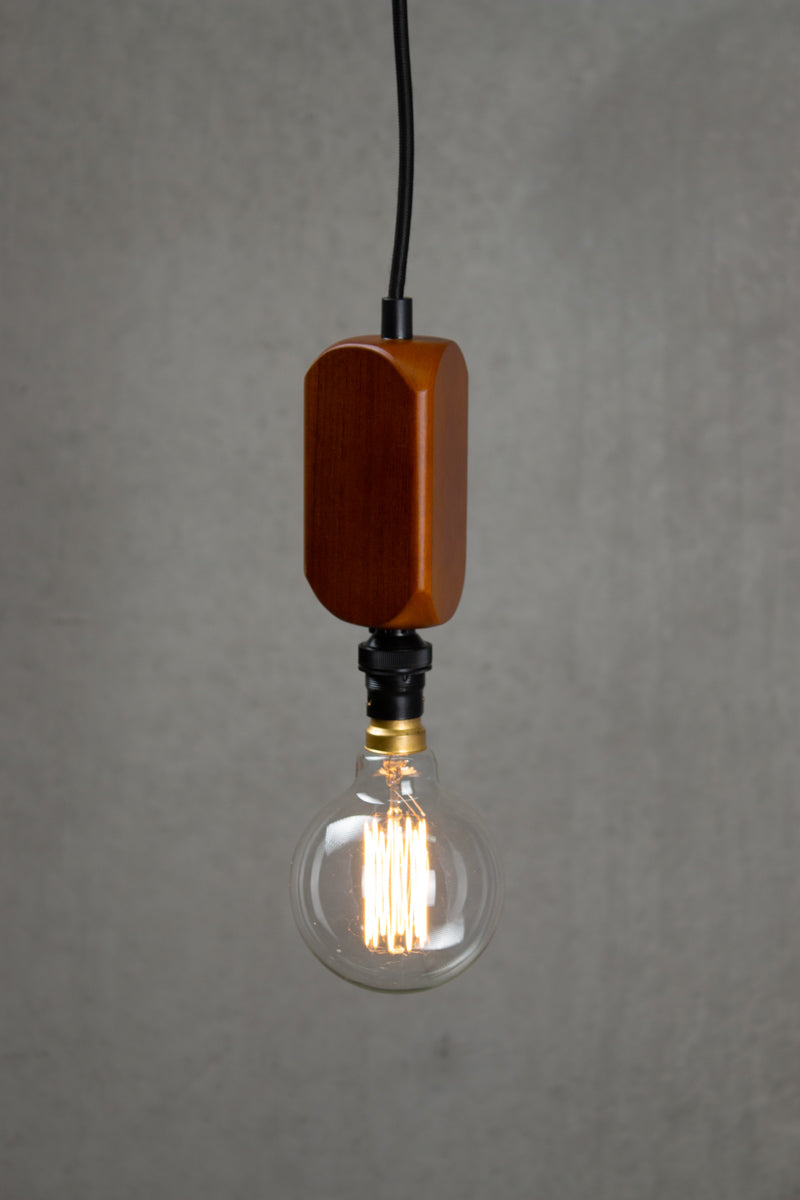 Wood Top Pendant Light. Solid piece of wood. Online lighting – Fat ...