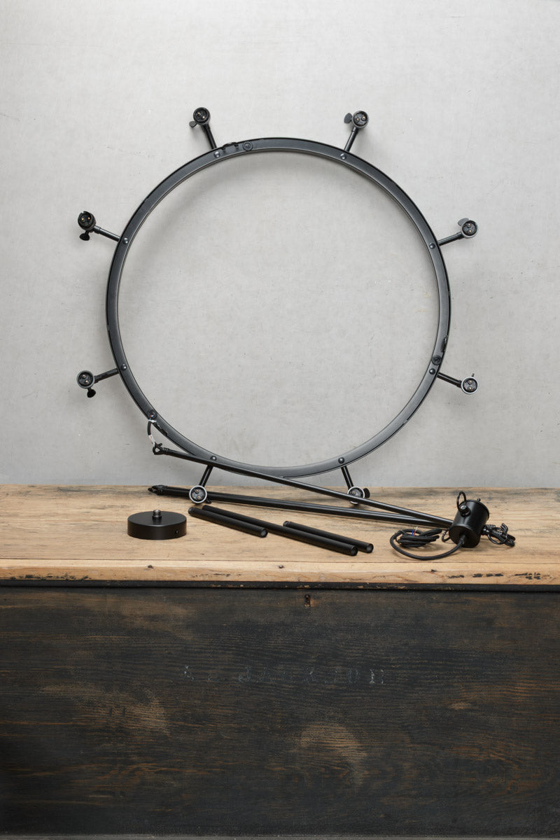 Colton Schoolhouse 8 Light Circular Chandelier – Fat Shack Vintage