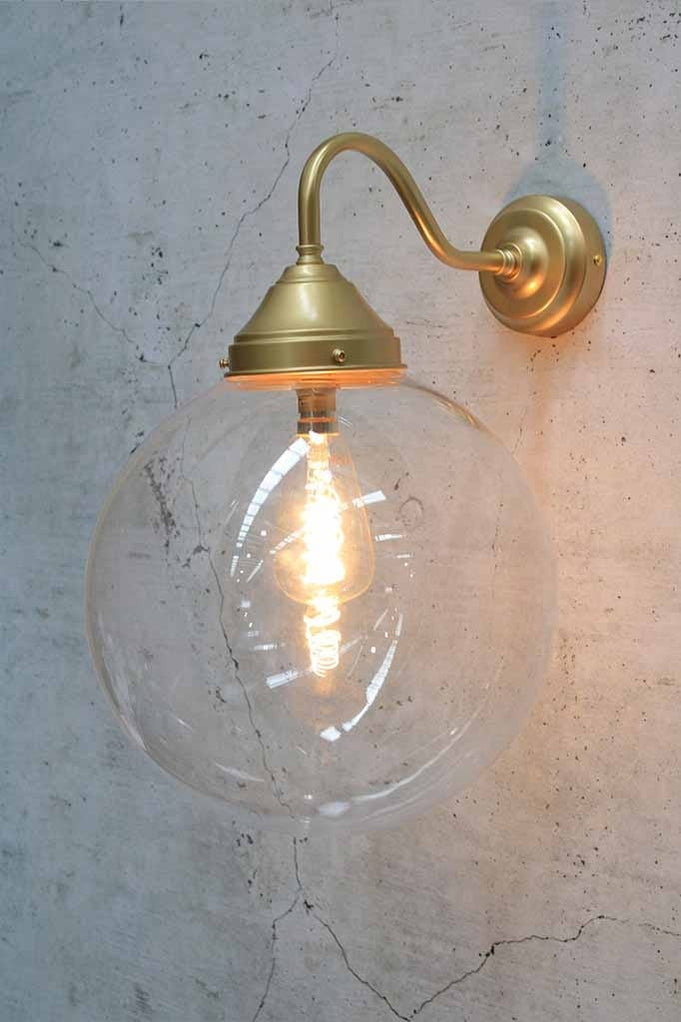 Glass Ball Gooseneck Exterior Light — Fat Shack Vintage