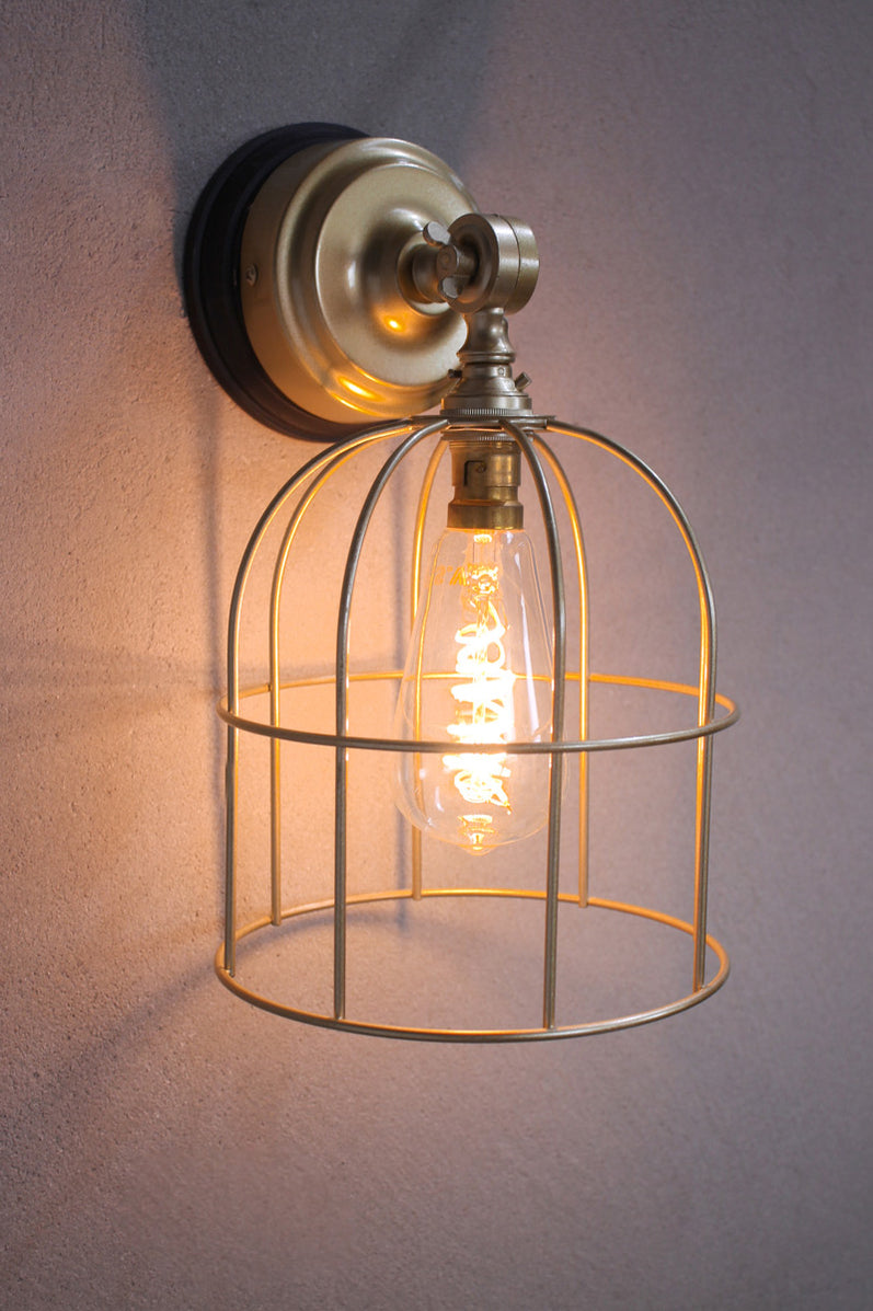 Round Cage Swivel Wall Light — Fat Shack Vintage