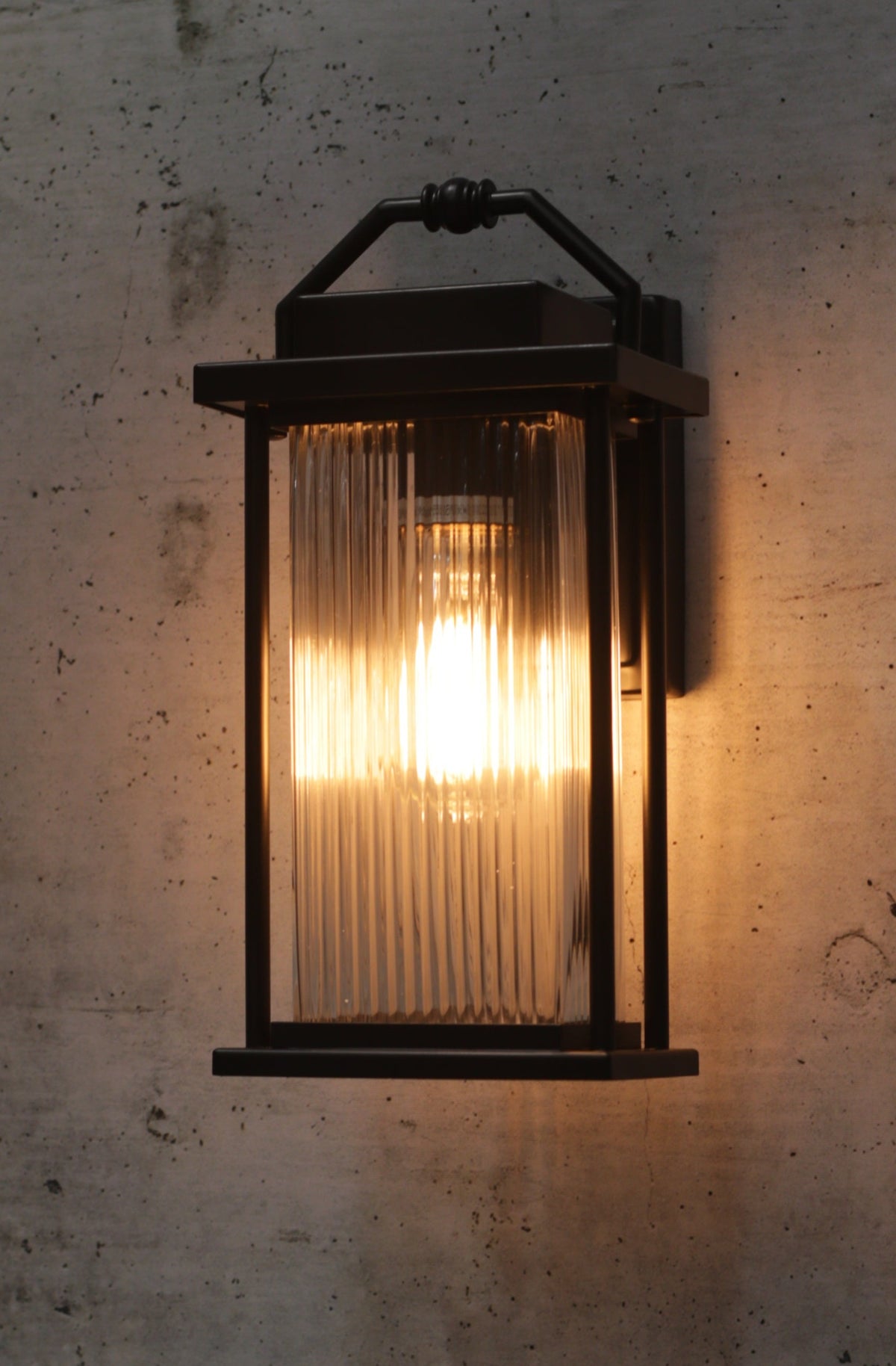 Macquarie Reeded Glass Exterior Wall Lantern — Fat Shack Vintage