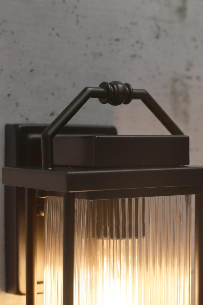 Macquarie Reeded Glass Exterior Wall Lantern — Fat Shack Vintage