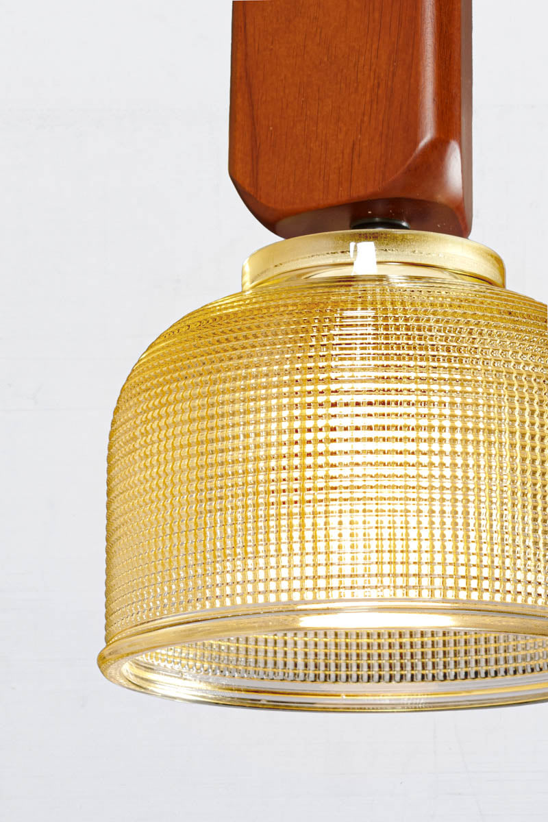 Chapman Glass Woodtop Pendant – Fat Shack Vintage