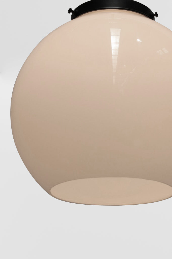 Glass Ball Swing Pendant Light | 3 Hand Blown Glass | Black Metalware ...