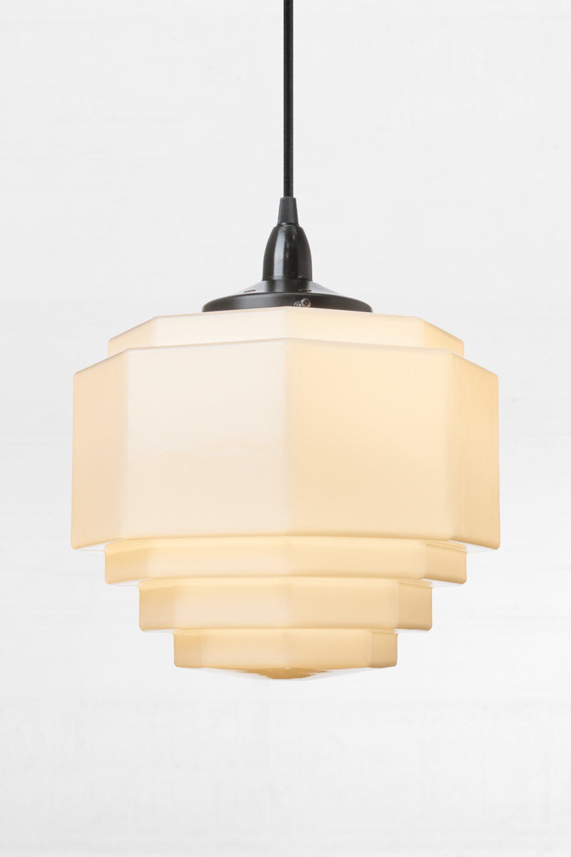 Daphne Deco Glass Pendant Light – Fat Shack Vintage