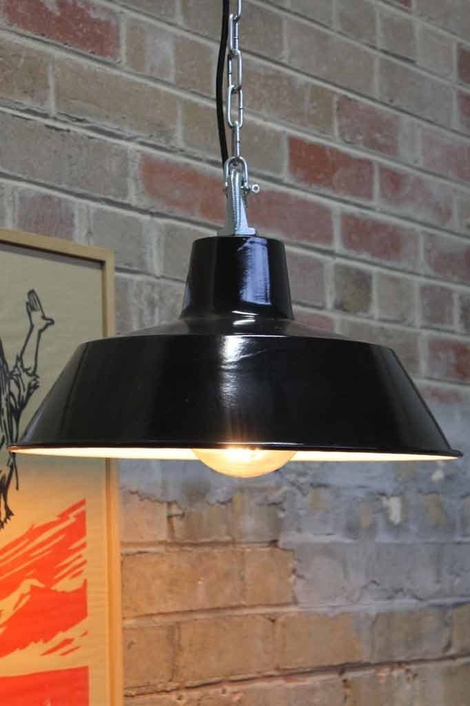Factory Ceiling Light XL | Black Pendant Lights Online – Fat Shack Vintage