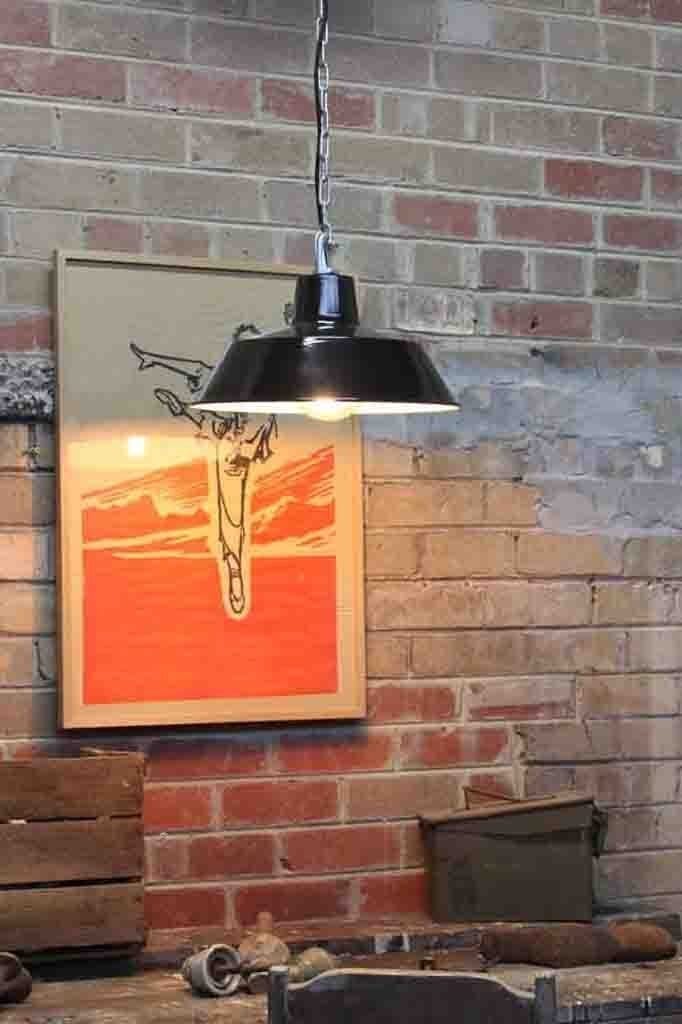 Factory Ceiling Light XL | Black Pendant Lights Online – Fat Shack Vintage