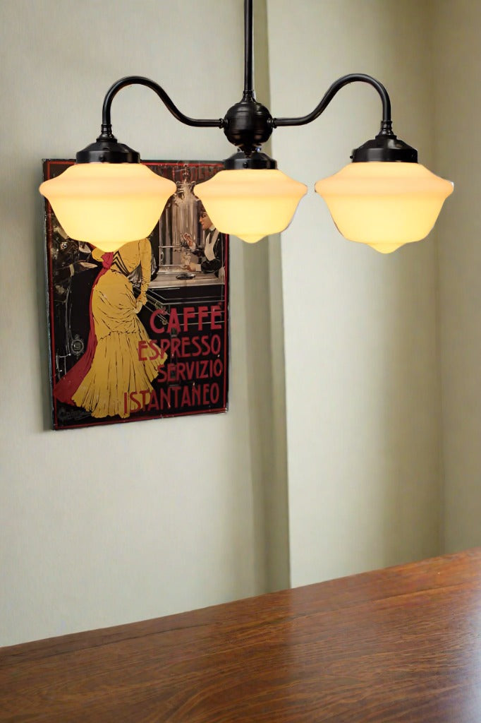 Chelsea Gooseneck Chandelier | Heritage Lighting – Fat Shack Vintage