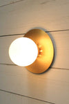 Glass Ball Disc Wall Light | Interior Wall Lights — Fat Shack Vintage