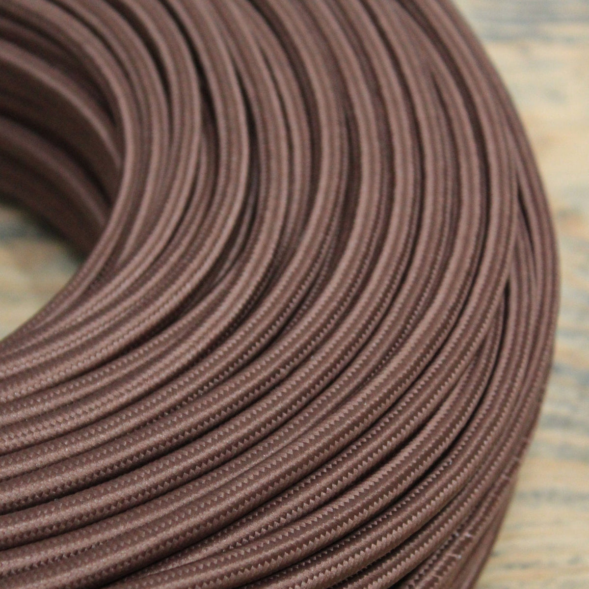 Dark Brown Braided Light Cord - 3 Core Insulated Cable — Fat Shack Vintage