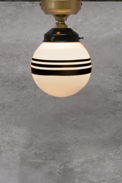 Glass Ball Batten Light - Flush Mount Ceiling Lights — Fat Shack Vintage