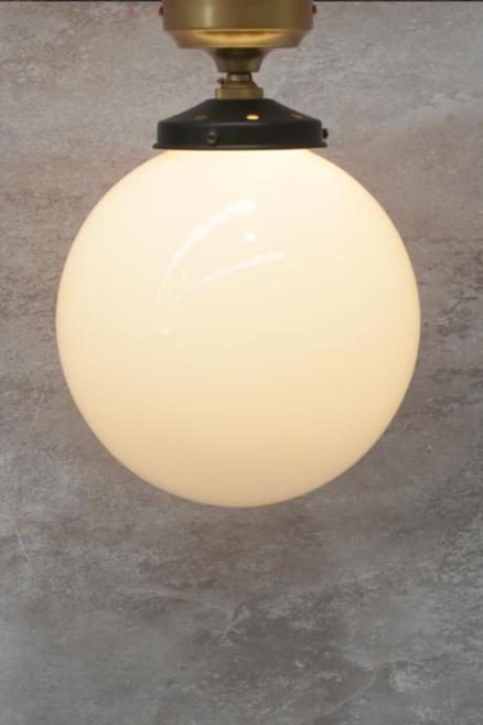 Glass Ball Batten Light - Flush Mount Ceiling Lights — Fat Shack Vintage