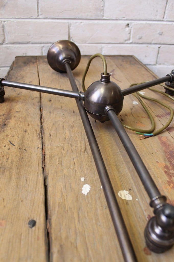 2 Arm - 3 Arm Multi Light Pendant | Custom Lighting — Fat Shack Vintage