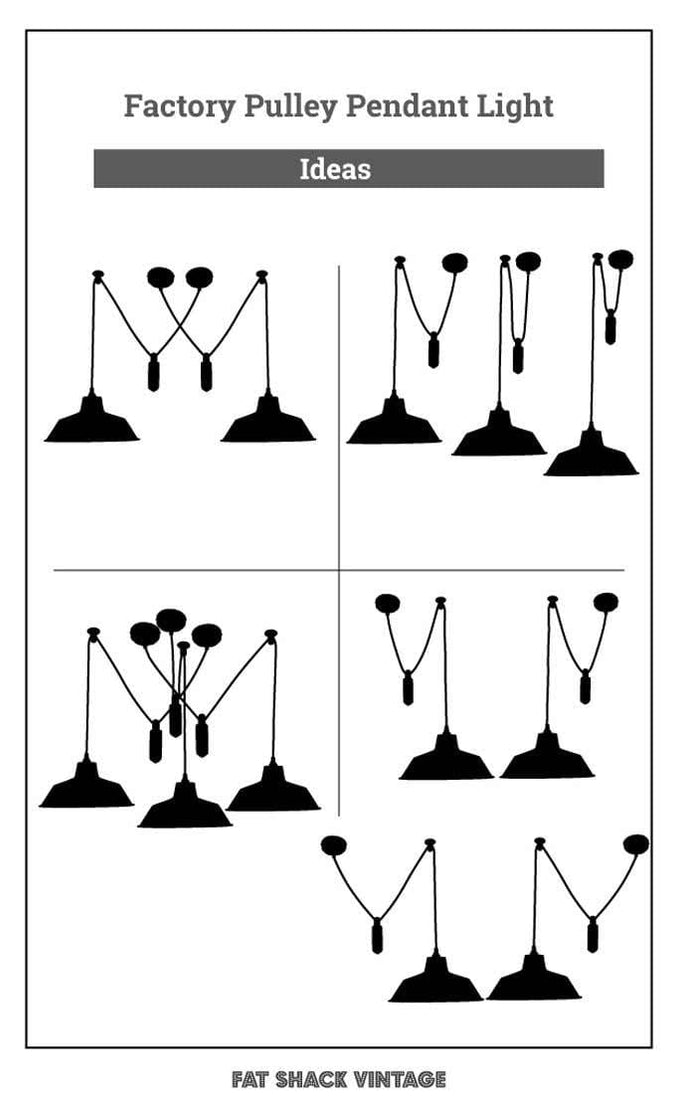 Factory Pulley Pendant Light — Fat Shack Vintage