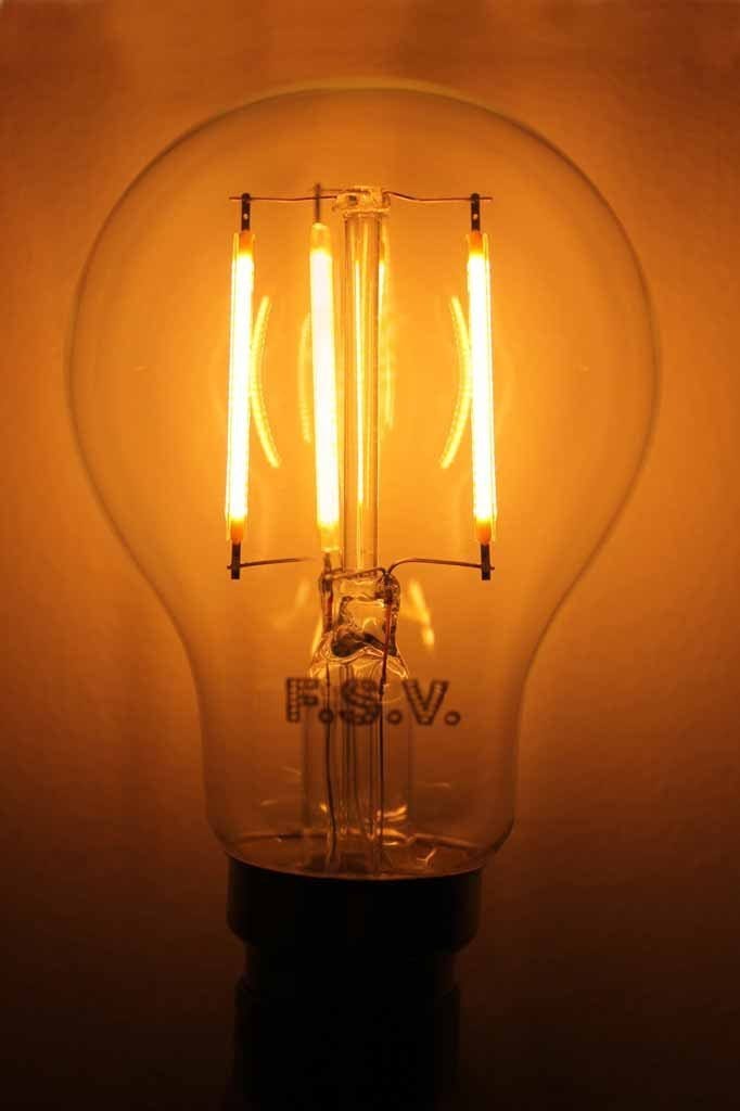 2W E27 Filament LED A60 Round 2200K Dimmable Bulb — Fat Shack Vintage