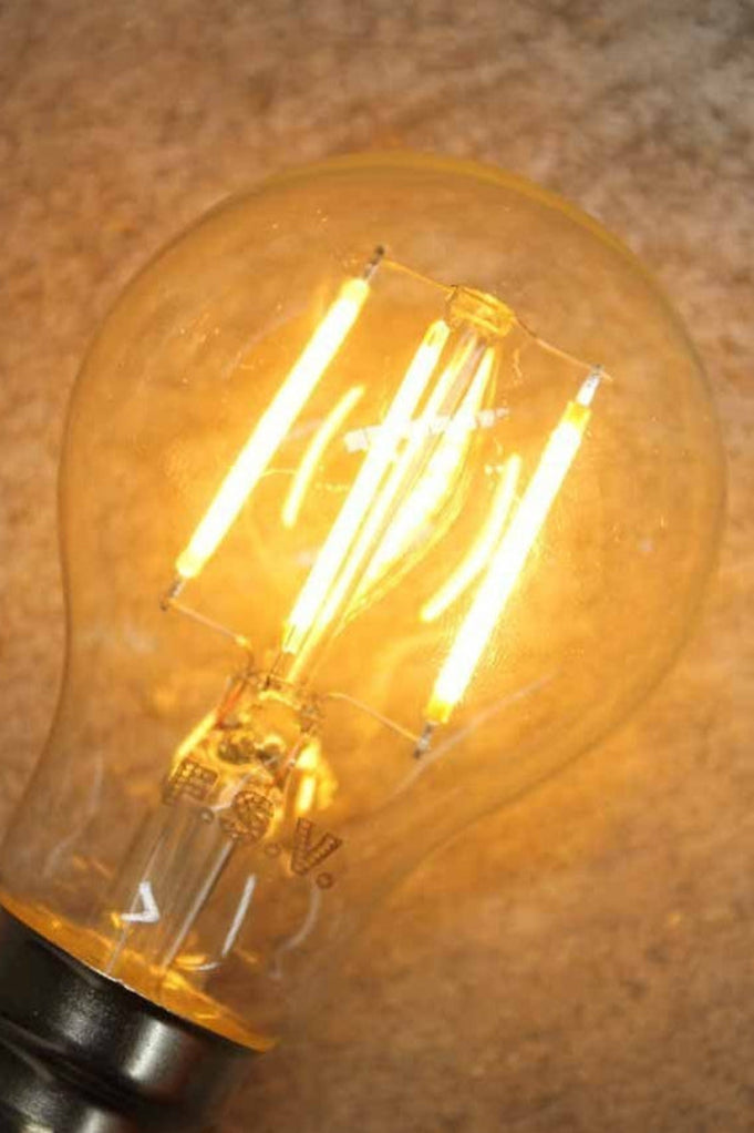 2W E27 Filament LED A60 Round 2200K Dimmable Bulb — Fat Shack Vintage