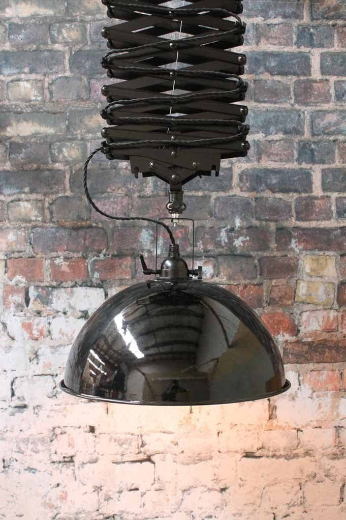 Boston Industrial Scissor Light — Fat Shack Vintage