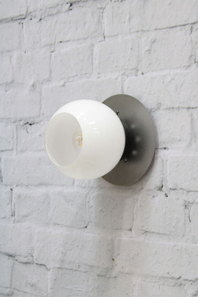 Michigan Open Glass Disc Wall Light — Fat Shack Vintage