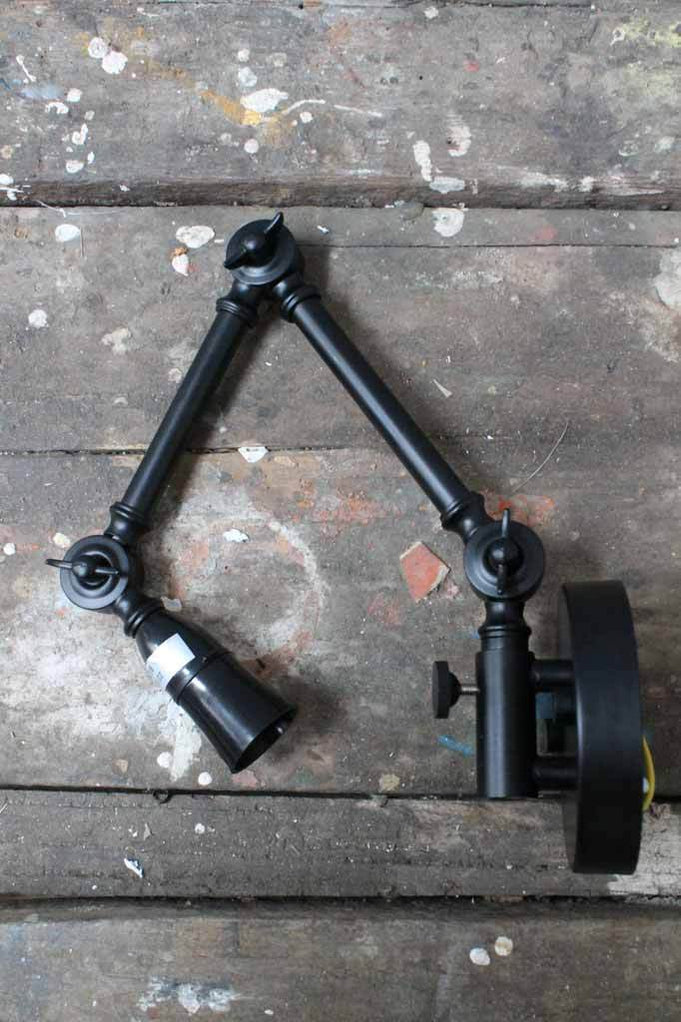 Industrial Gallery Swing Arm Wall Lamp | Artwork Lights — Fat Shack Vintage