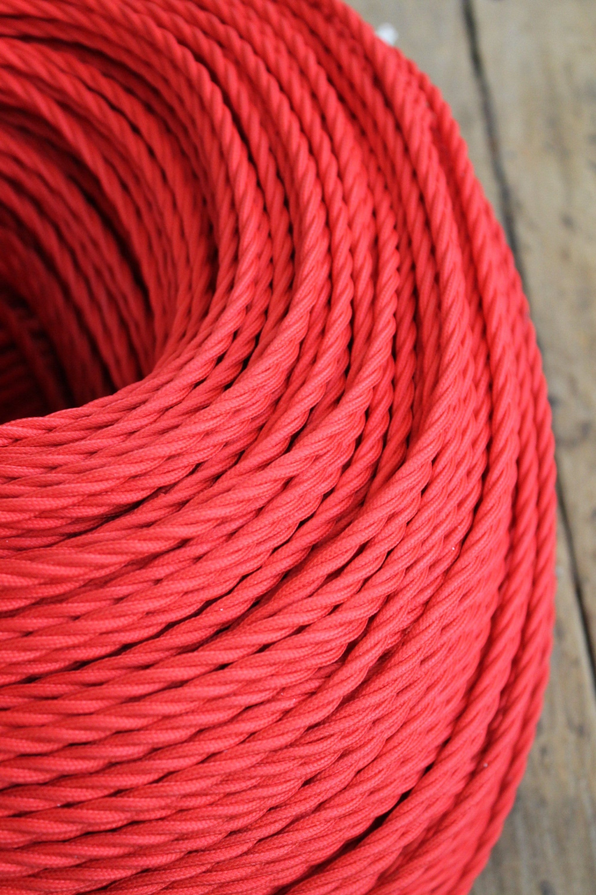 Red Twisted Braided Light Cord | 3 Core Double Insulated – Fat Shack ...