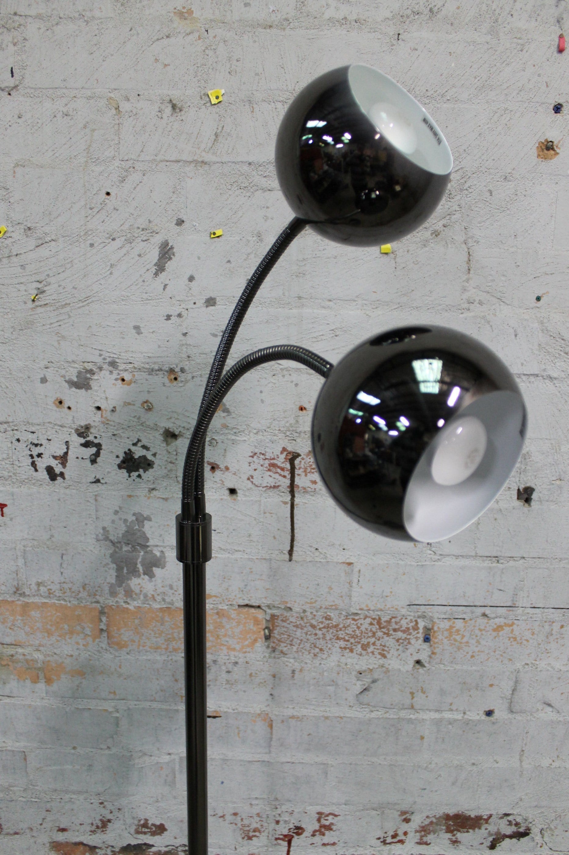 Retro floor lamp. Retro style lamp available in chrome and gun metal ...