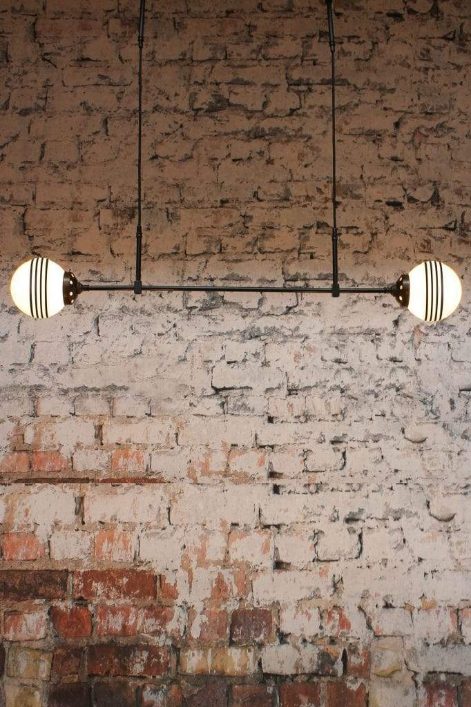 Glass Ball Brass Junction Light – Fat Shack Vintage