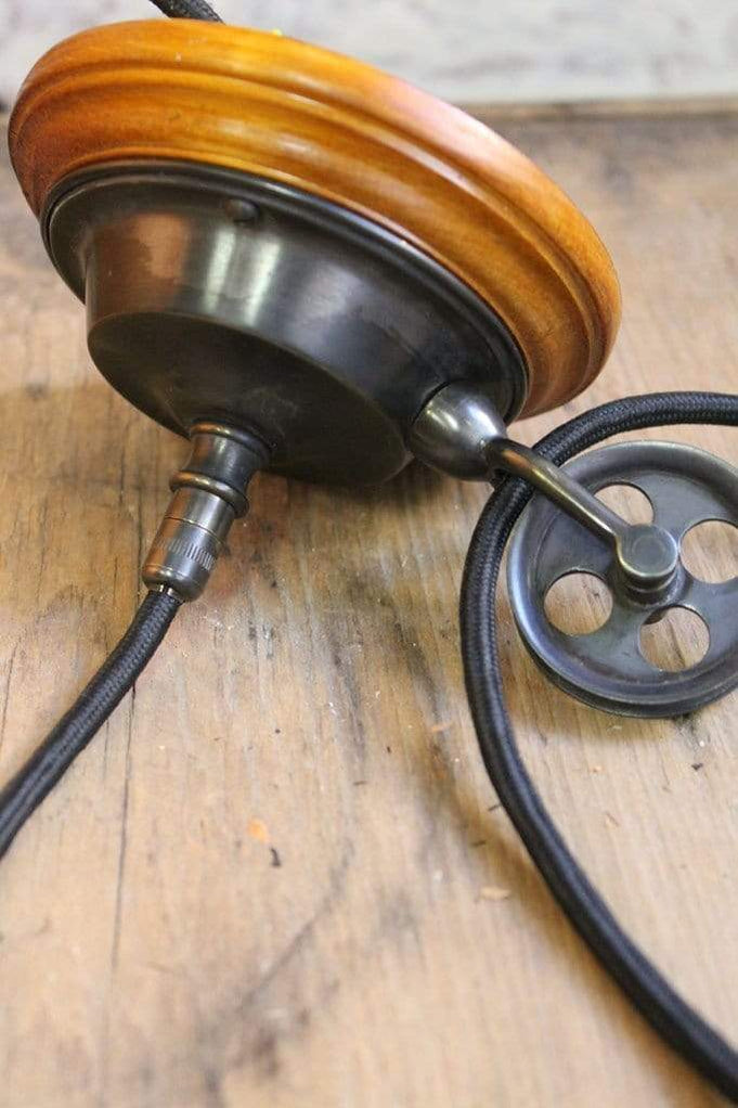 Warehouse Pulley Pendant Light Australia — Fat Shack Vintage