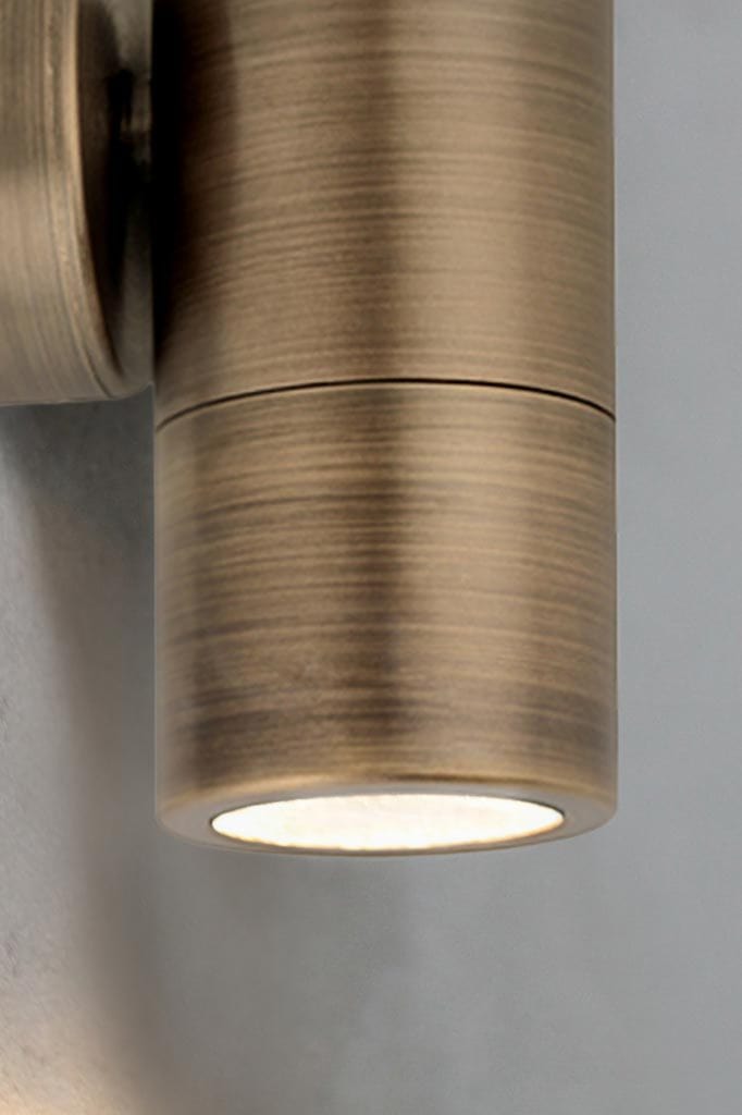 Seabrook Brass Outdoor LED Spotlight – Fat Shack Vintage