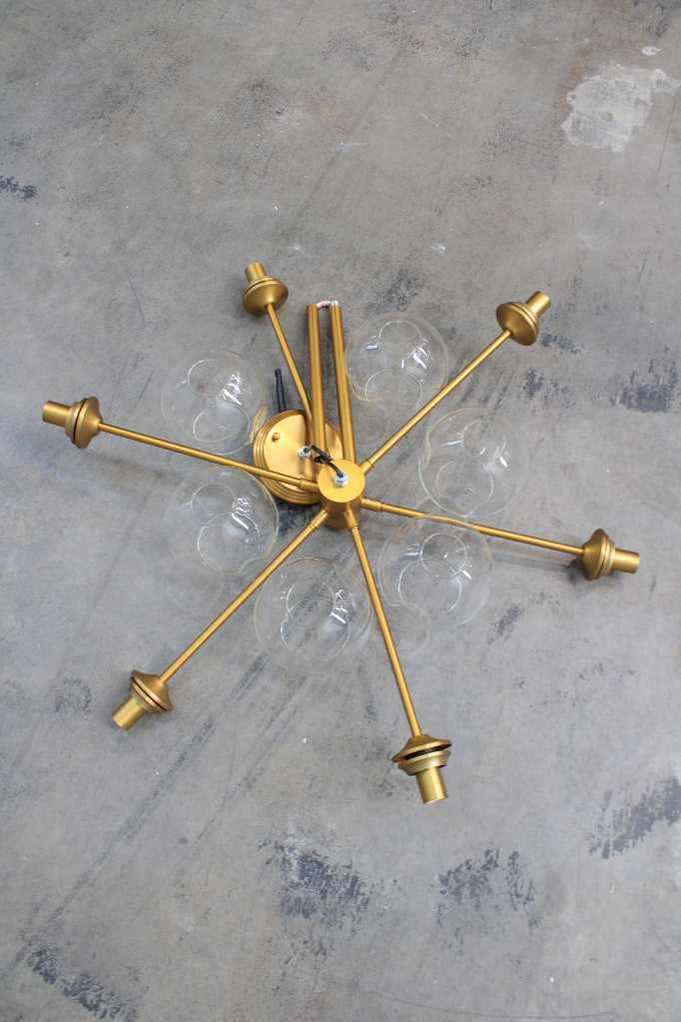 Montclair Dimpled Glass Chandelier — Fat Shack Vintage