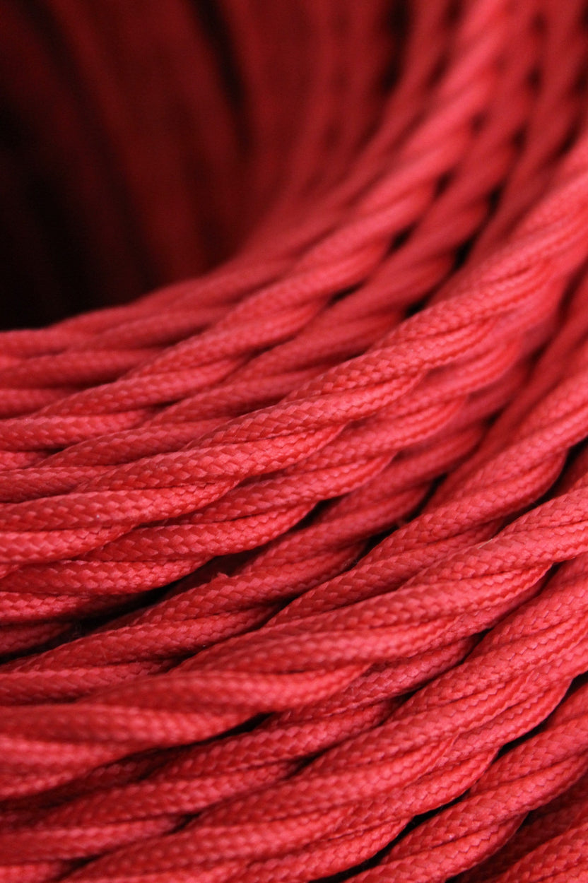 Red Twisted Braided Light Cord | 3 Core Double Insulated – Fat Shack ...
